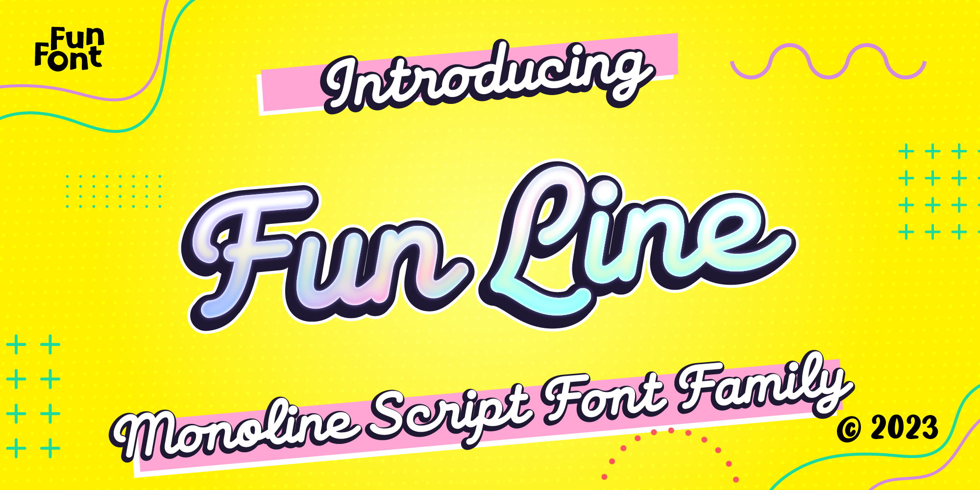 Fun Line: Captivating Monoline Script Font for Modern Designs
