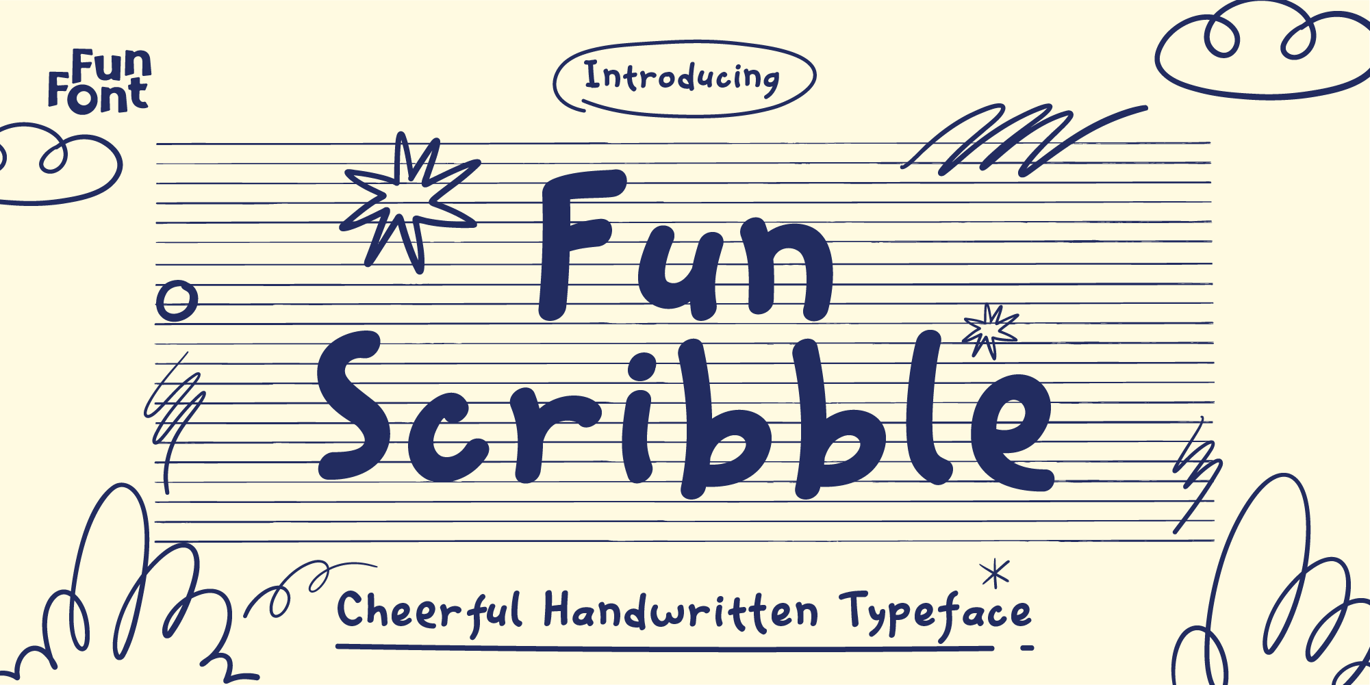 Fun Scribble: A Cheerful Handwritten Font for Kids Design